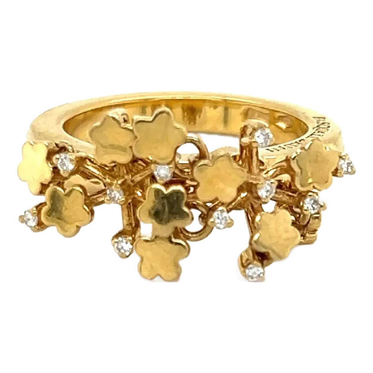 Pasquale Bruni Fiorito Collection Diamond 18k Yellow Gold Shaking ...
