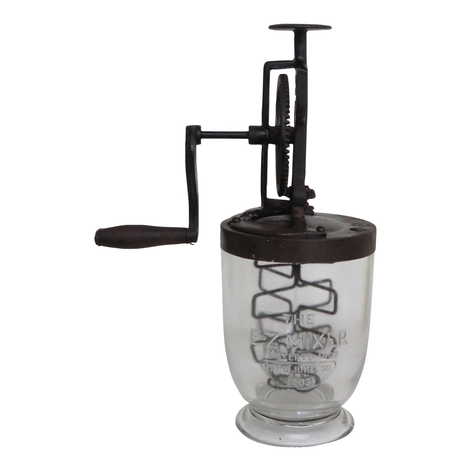 Early 1900s Butter Churn the E Z Mixer With Metal Paddles | Chairish