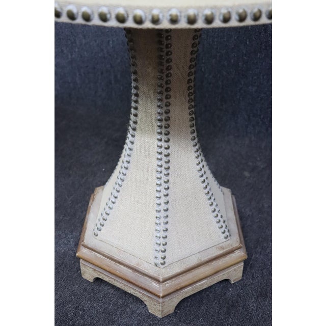 Linen Cocktail Table | Chairish
