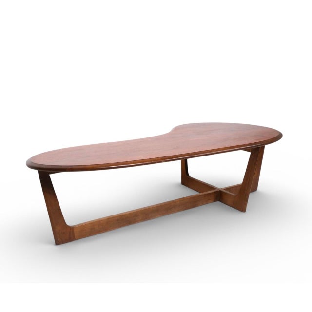 Mid Century Amoeba Form Coffee Table | Chairish