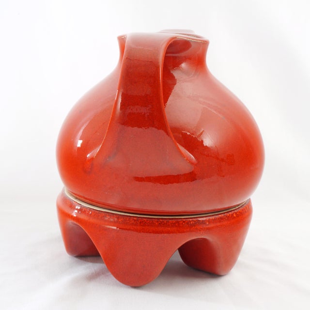 MCM West German Bay Keramik Ceramic Pitcher and Stand Set 1960's | Chairish