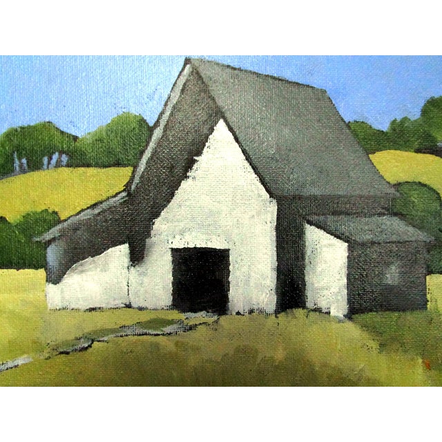 Mendocino White Barn Art Lynne French 9x12 California Landscape Oil ...