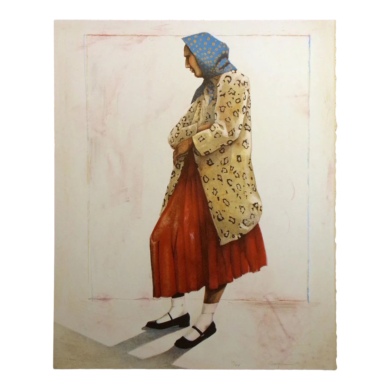 Late 20th Century "Navajo Woman in Imitation Leopard" Portrait ...