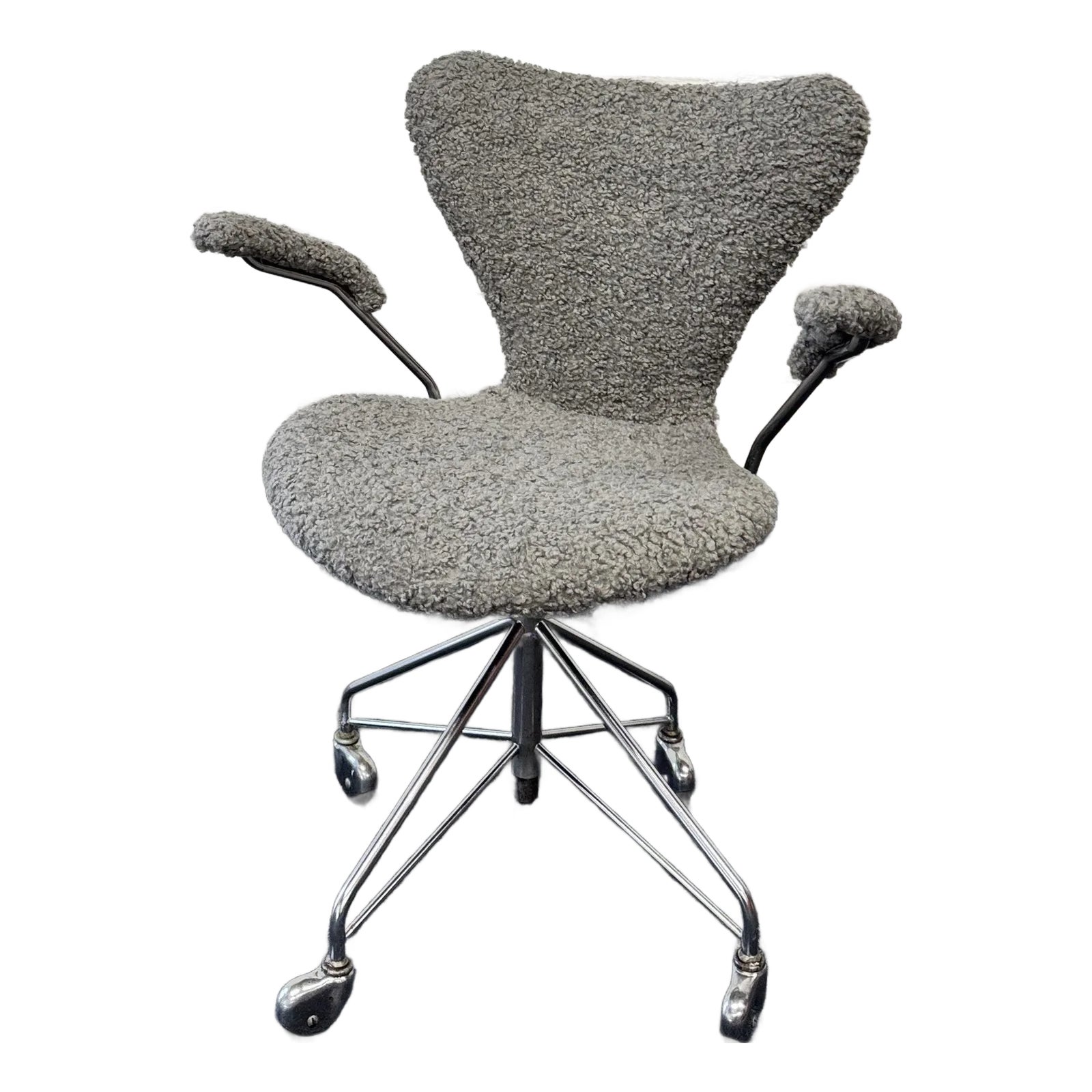 1960s Arne Jacobsen for Fritz Hansen Sevener Desk Chair Model 3117 in ...