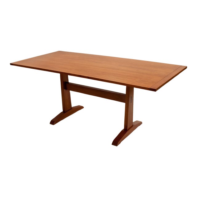 Trestle Style Farm Table | Chairish