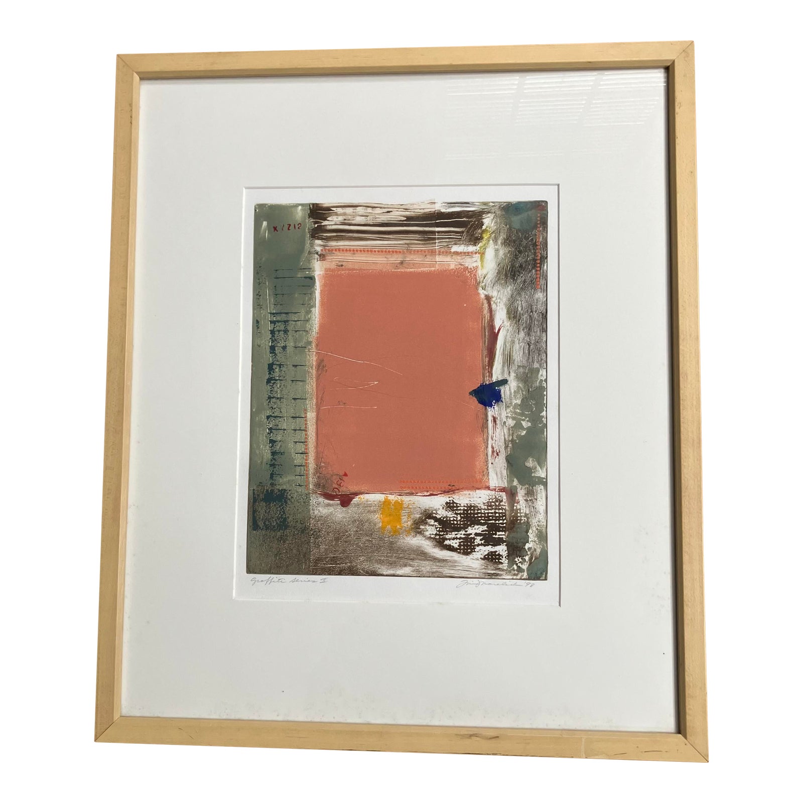 Graffiti Series II Contemporary Lithograph, Santa Cruz Artist Lin ...