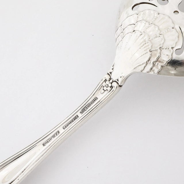 Tiffany and Co. 19th Century Sterling Scalloped Floral Pierced Serving ...