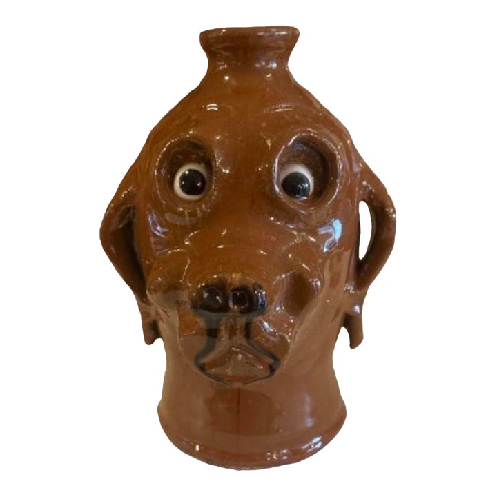 Face Jug “You Ain’t Nothing but a Hound Dog by Billie Joe Craven | Chairish