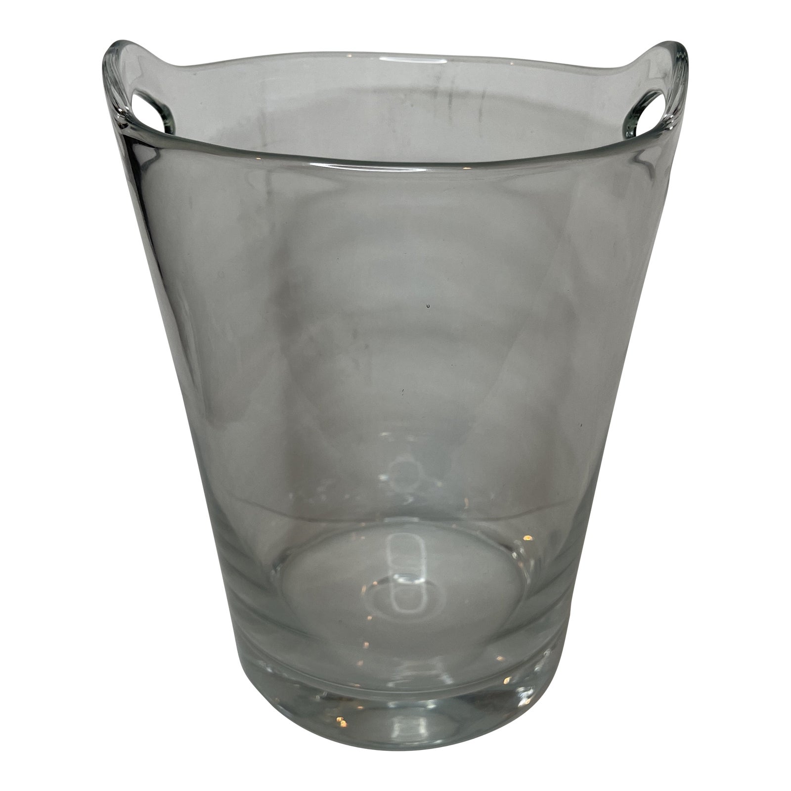 Mid-Century Modern Hand-Blown Glass Ice Bucket | Chairish