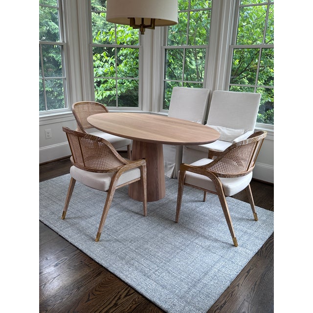 Custom Oval Table in White Oak | Chairish