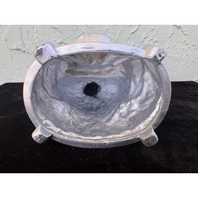 Vintage Asian Cast Metal Scholar Figurine Incense Burner With Longevity ...