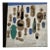 1968 Spencer Moseley Modern Still Life Mixed-Media Painting of Bottles ...