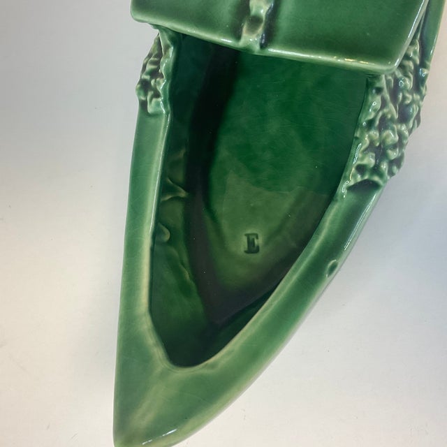 1940s Vintage Italian Boho Chic McCoy Gondola Ceramic Planter | Chairish