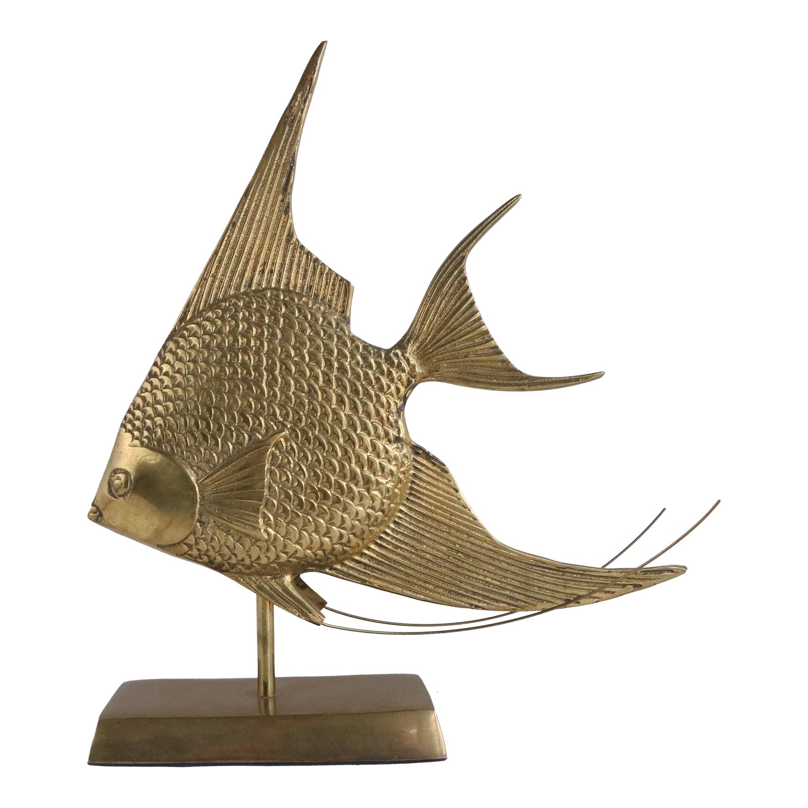 Brass Saltwater Fish Figure | Chairish