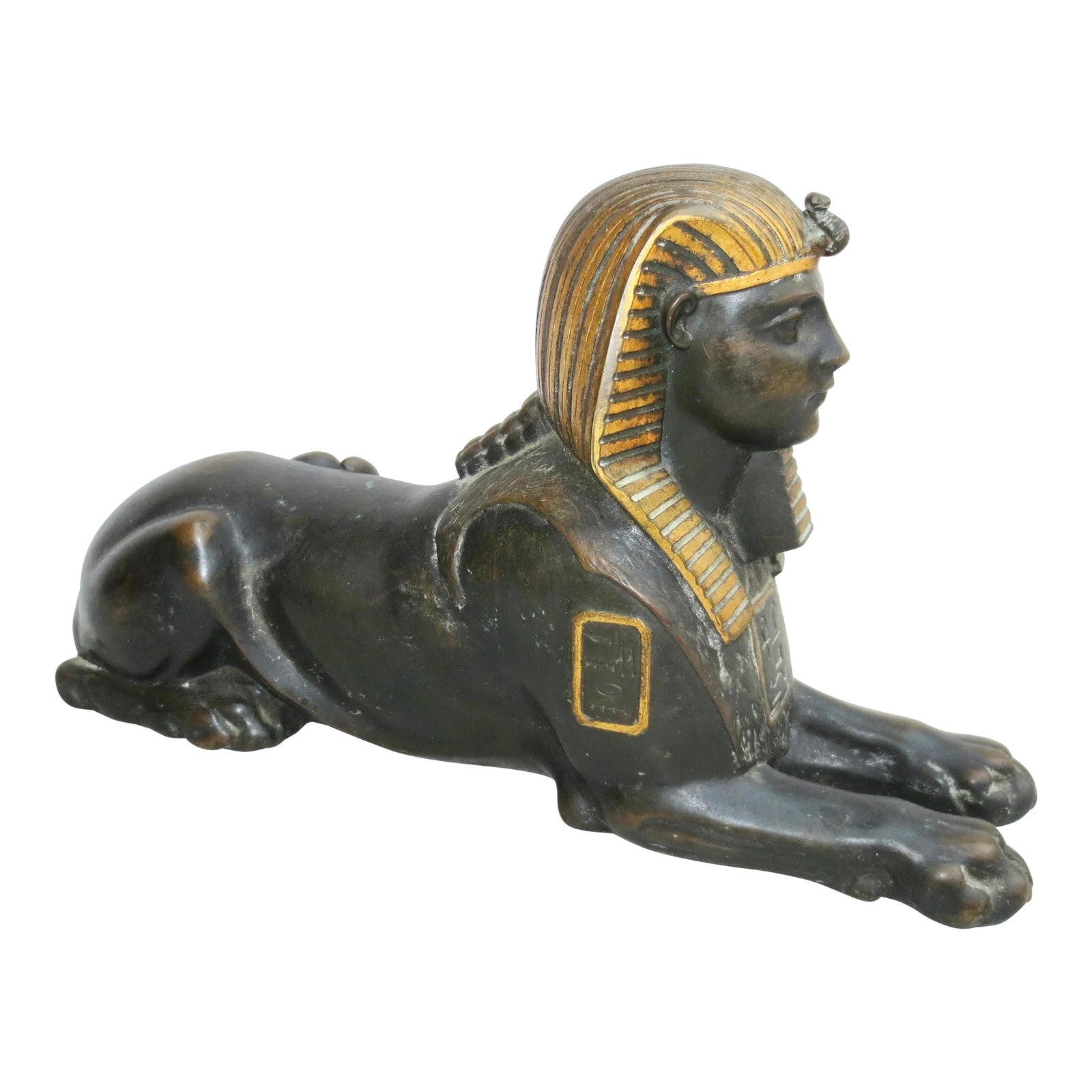 Antique French Gilt Bronze Sphinx | Chairish