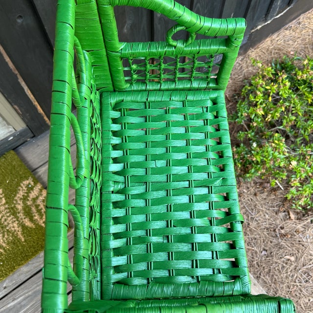 Green Painted Collapsible 4 Tier Self Standing Shelf | Chairish