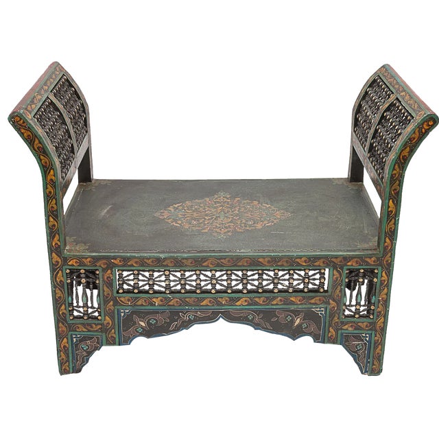 Antique Oriental Bench, 1890s | Chairish