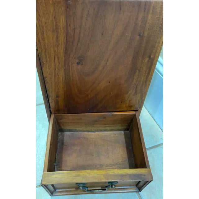 Large Antique Mahogany Pipe Box | Chairish