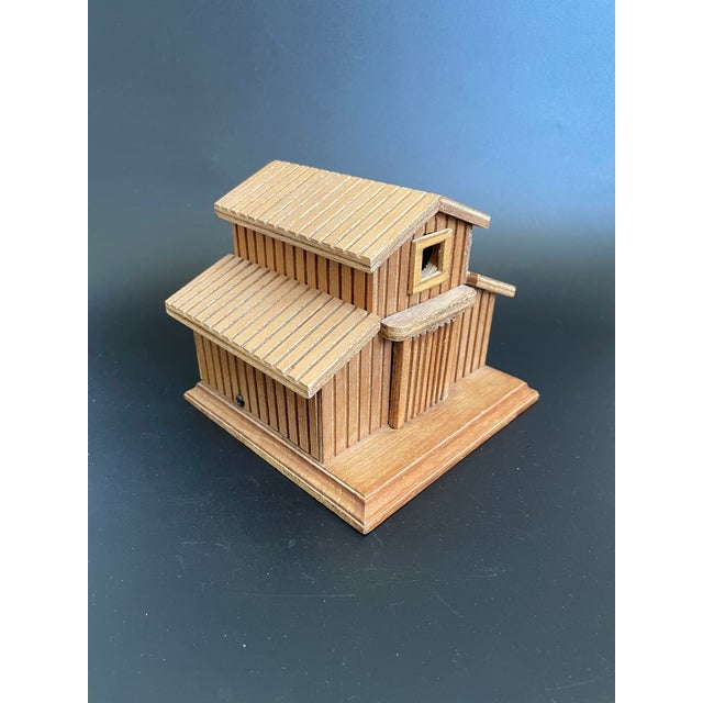 Vintage Wooden Horse Coming Out of Barn Mechanical Sankyo Music Box ...