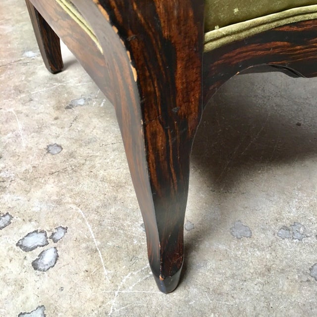 19th Century French Faux Rosewood Voltaire Chair | Chairish