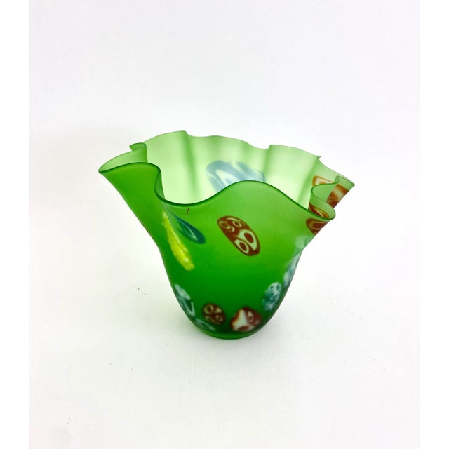 Art Glass Handkerchief Vase | Chairish