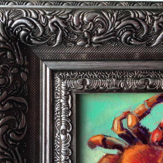 Framed Original Small Spider Tarantula Oil Painting by Valeriya Serova ...
