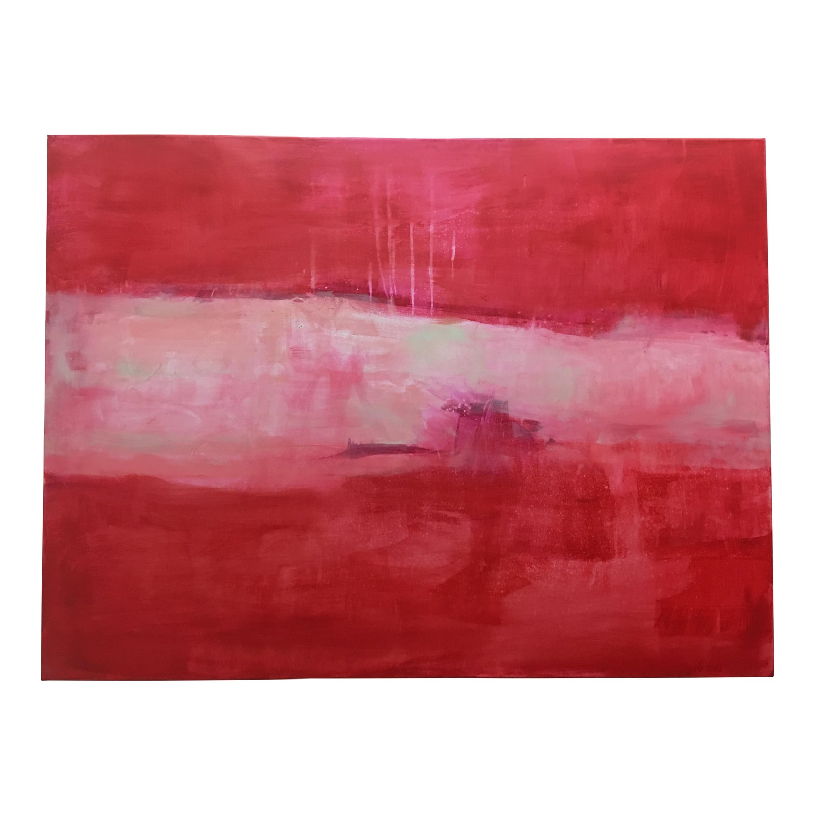 "Different Meanings of Red" Contemporary Painting | Chairish