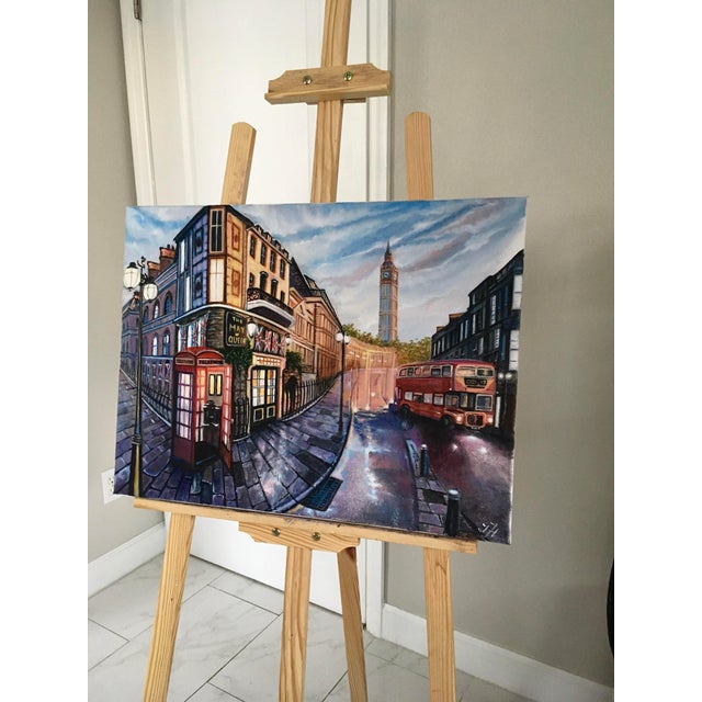 "Magic London Street" Contemporary Realistic Oil Painting of London ...