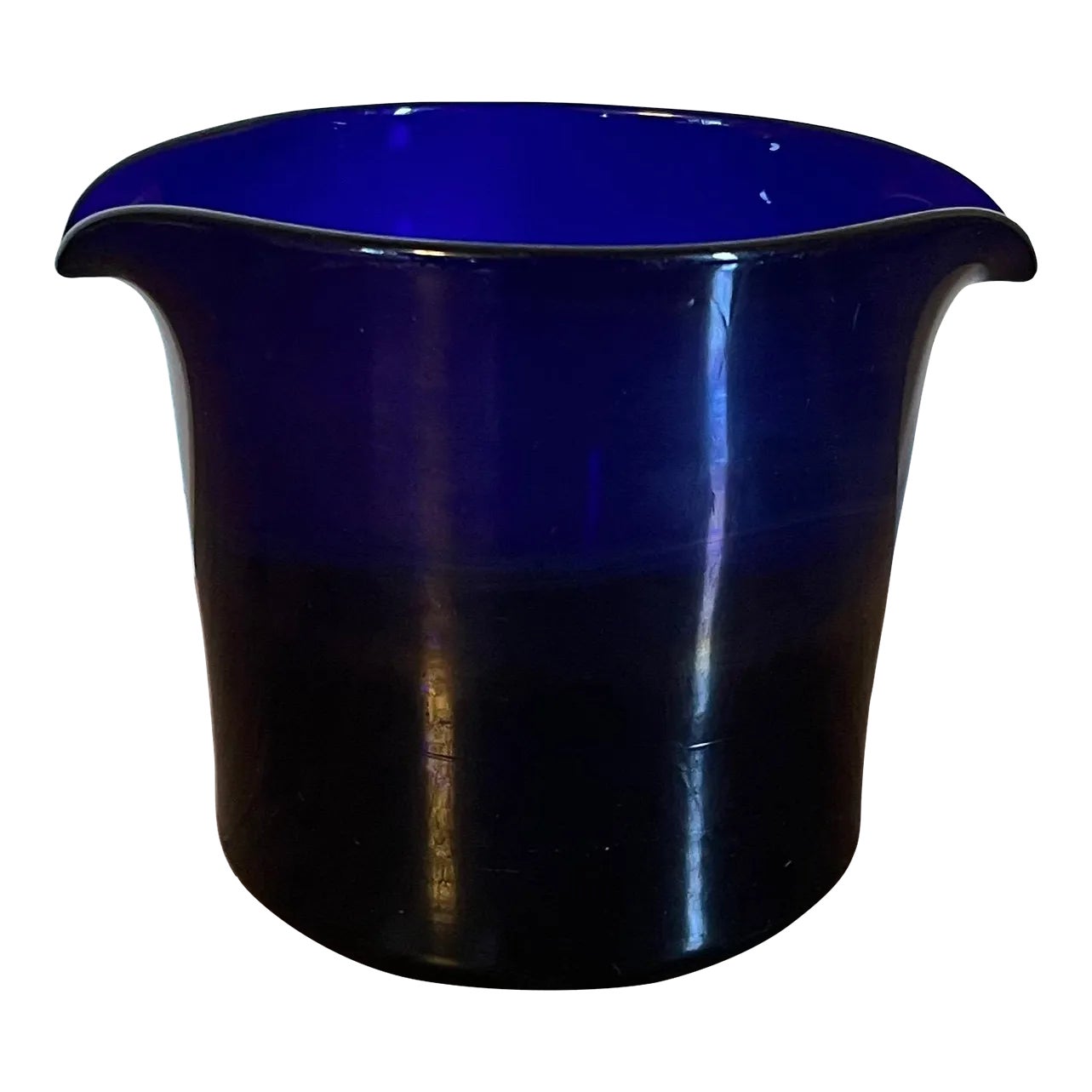 Antique George III Cobalt Blue Glass Wine Rinser Bowl Circa 1800 | Chairish