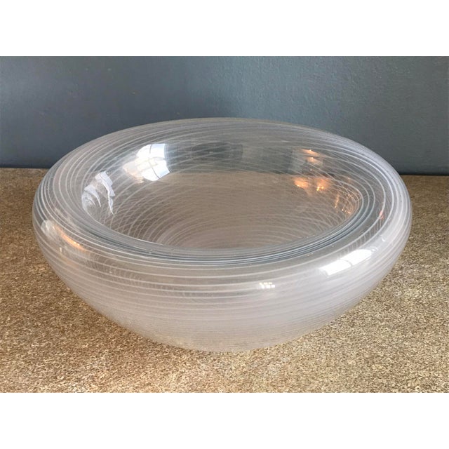 Vintage Double Walled Swirled Glass Bowl by the Hotmire Collective ...