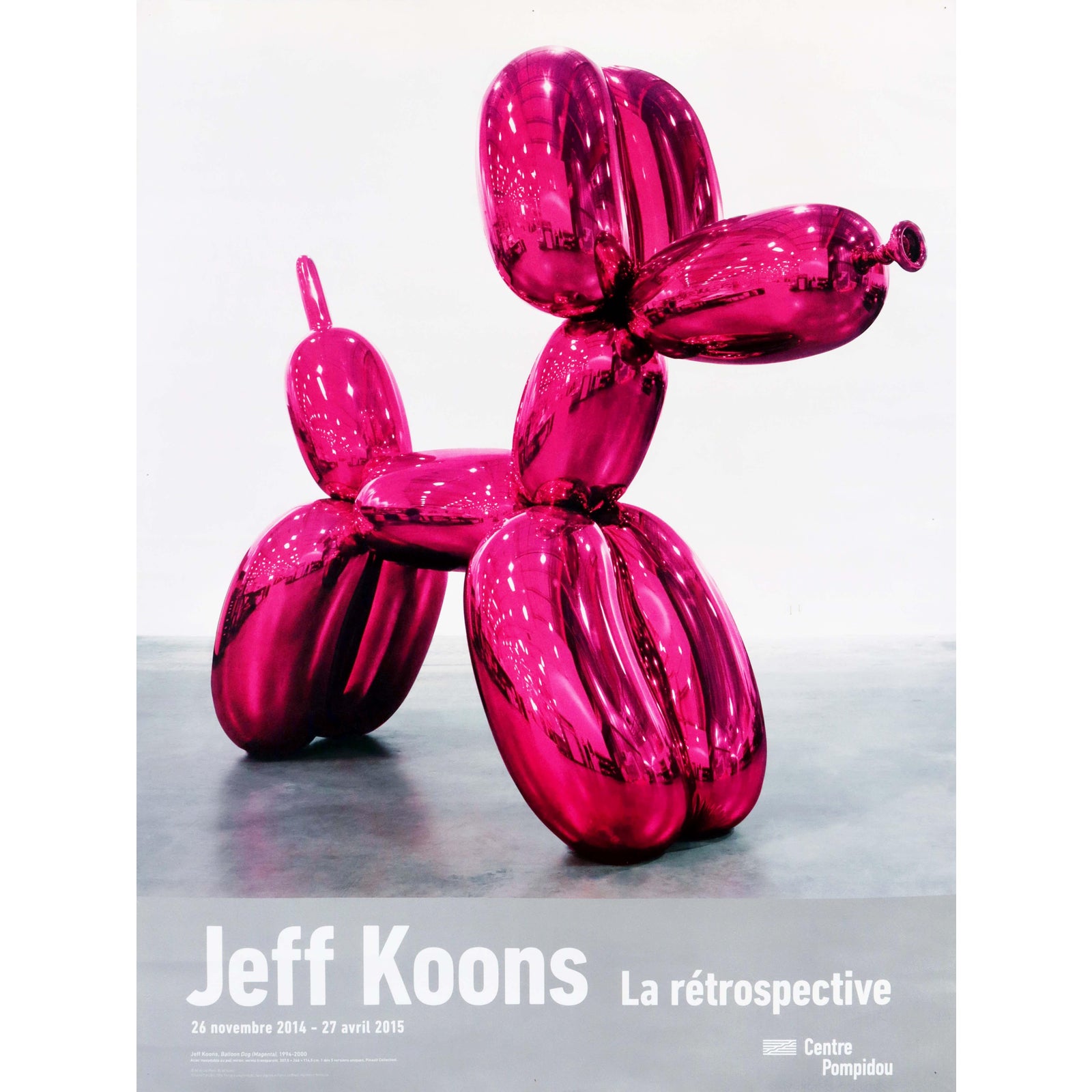 2015 Original French Exhibition Poster, Jeff Koons, Centre Georges ...
