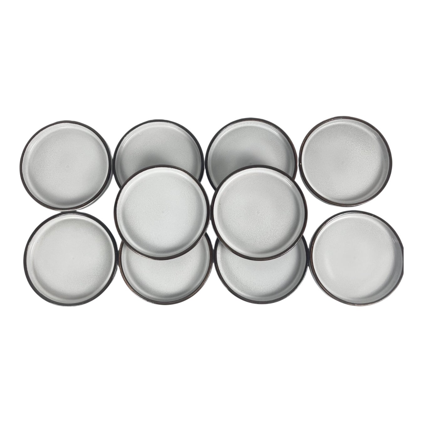 Vintage Niderviller Stoneware Tapas Plates, 1970s, Set of 10 | Chairish