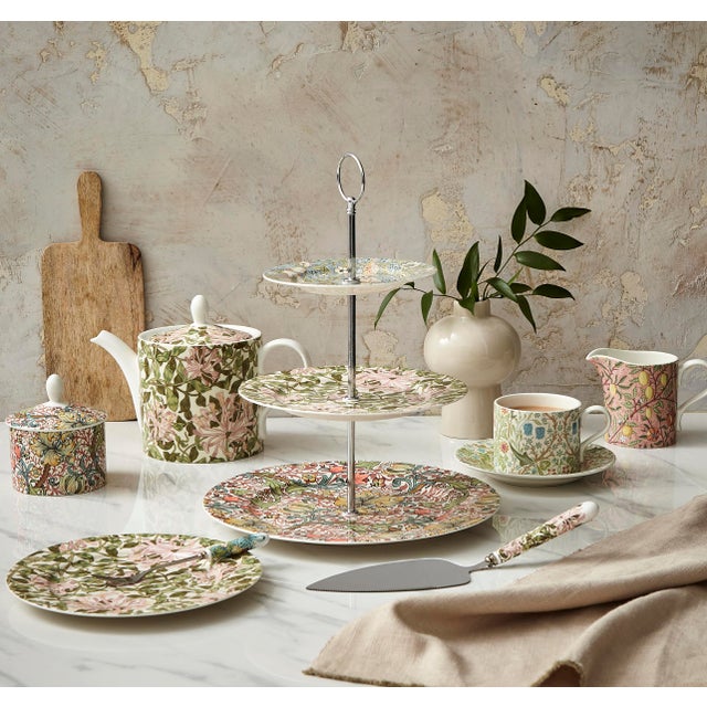 Spode Morris & Co 3-Tier Cake Stand 10.5" | Chairish