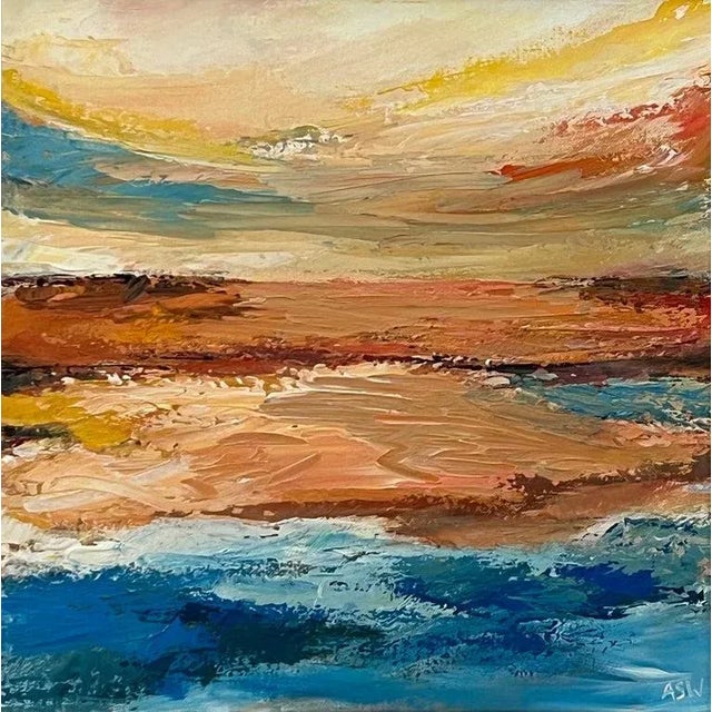 Angela Wakefield, Expressive Abstract Seascape Landscape Painting by ...
