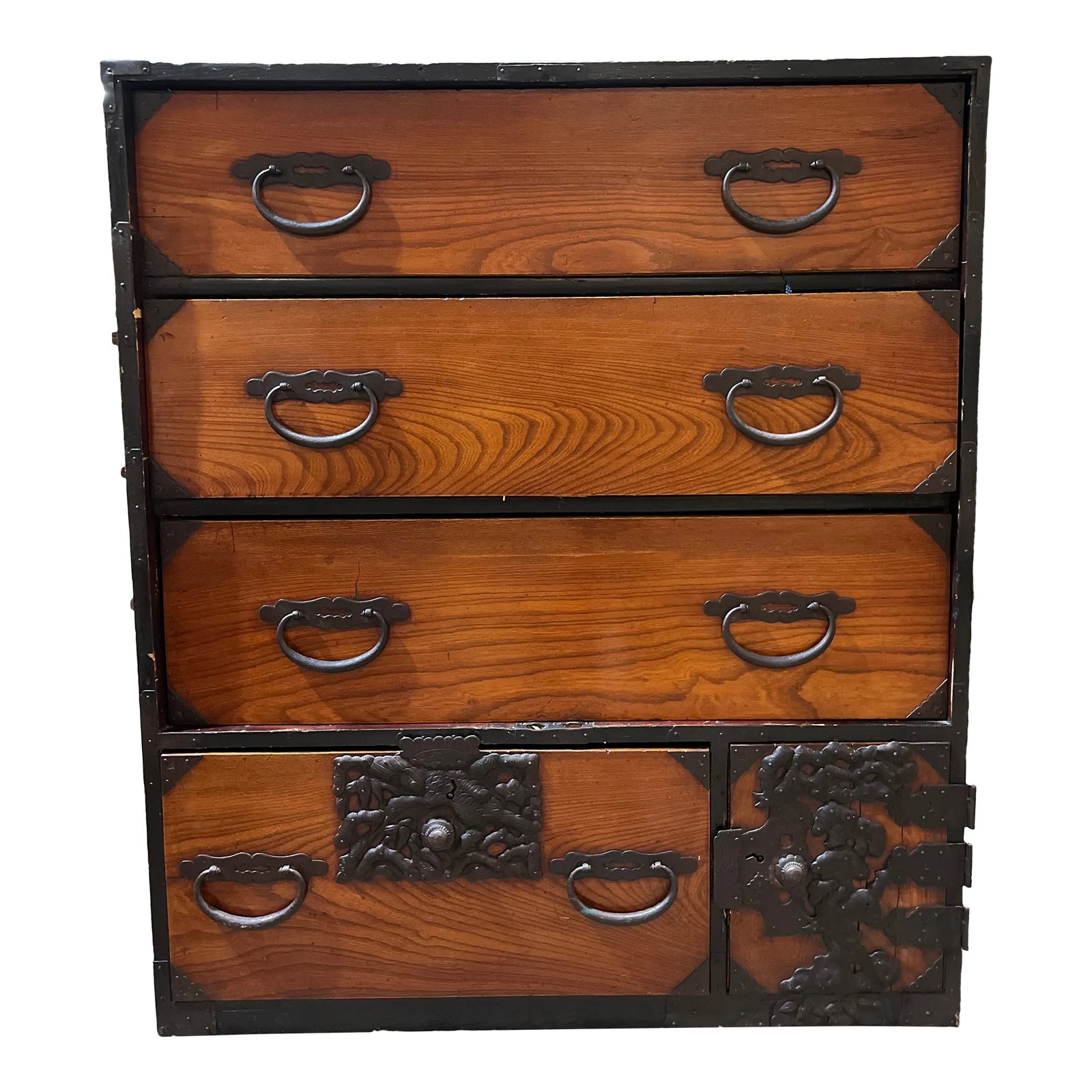 Asian Four Drawer Cabinet | Chairish