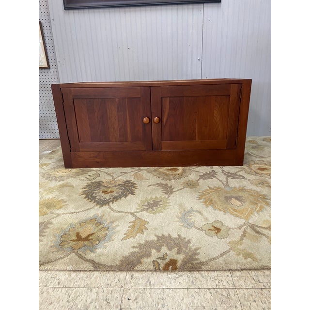 1980s Ethan Allen Tv Stand/Vhs Tapes Shelving | Chairish