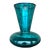 Blenko Teal Blue Glass Vase 12” Tall | Chairish