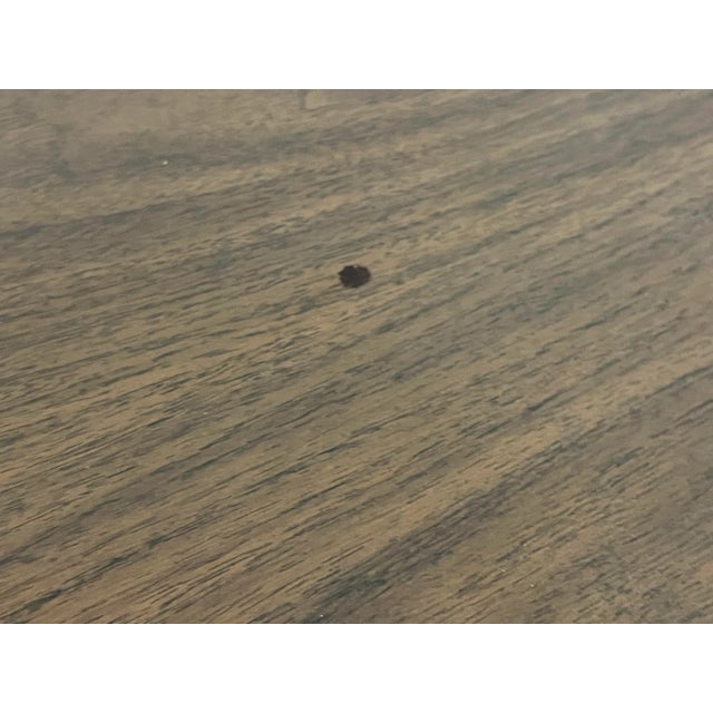 Mid Century Modern Jens Risom Floating Top Walnut Bench/Table | Chairish