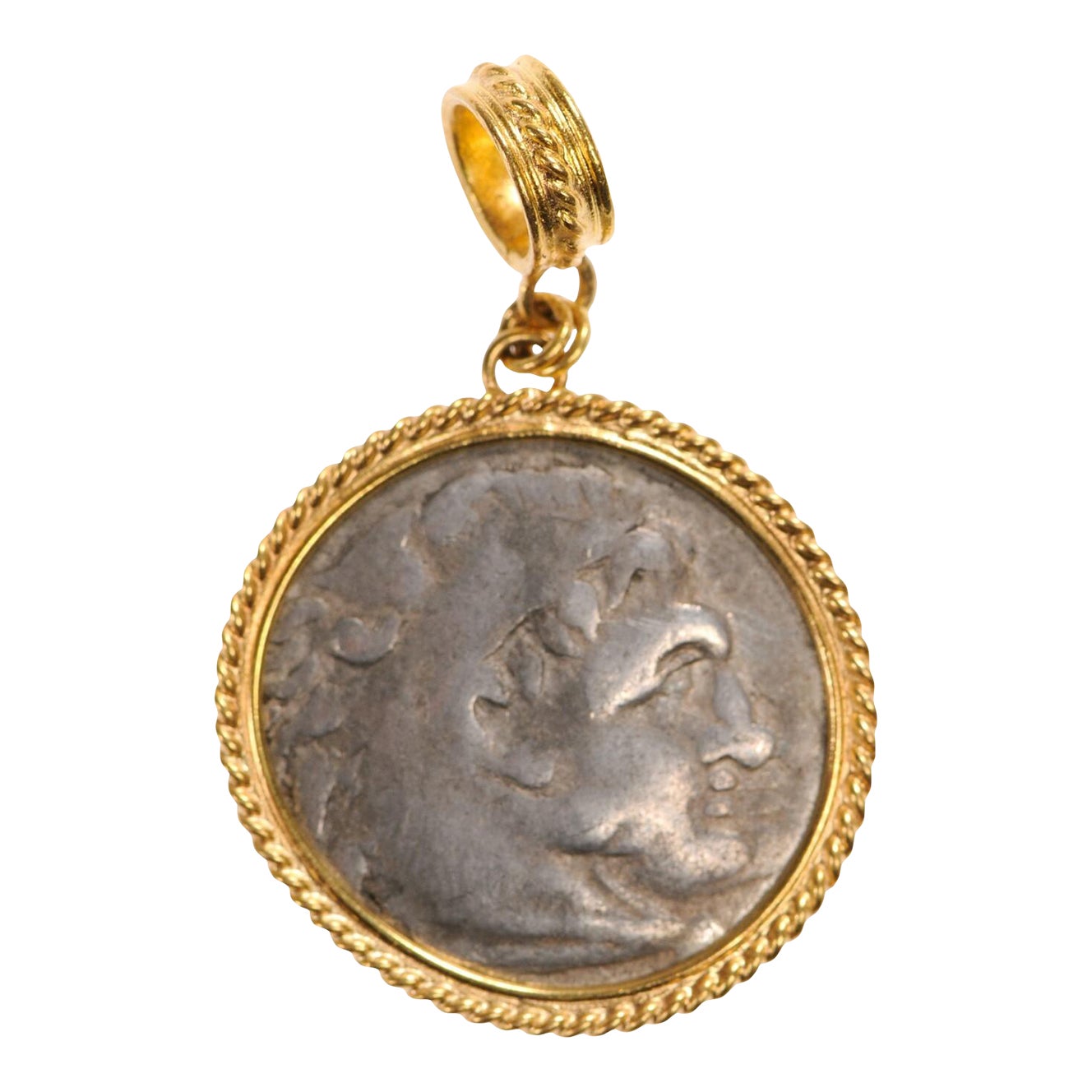 Greek 4th Century BC Coin Pendant | Chairish