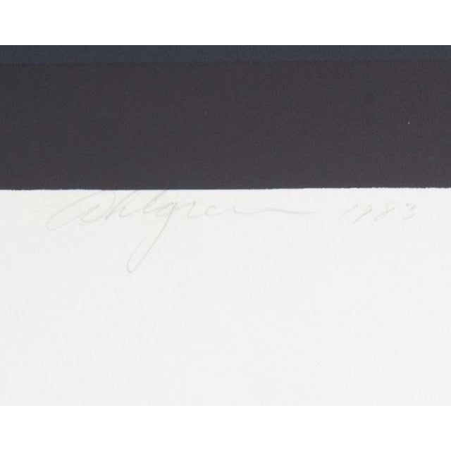 1983 “Aztec” Limited Edition Op Art Serigraph by Roy Ahlgren | Chairish