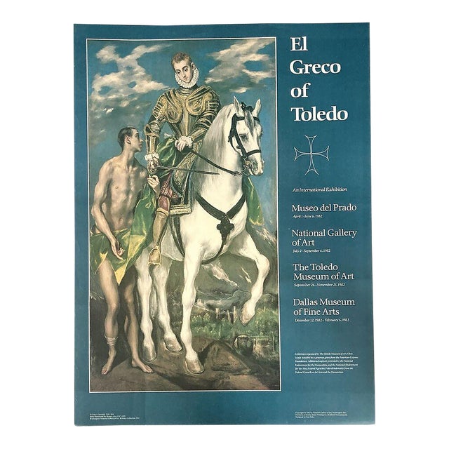 1982 El Greco of Toledo International Exhibition Promotional Poster ...