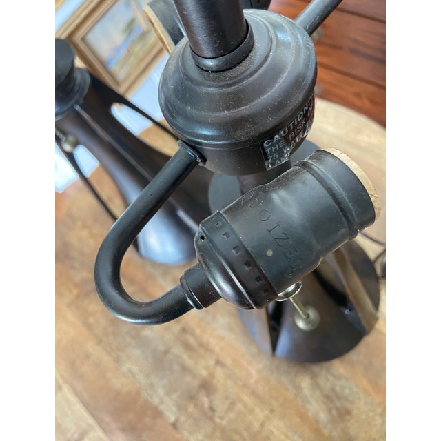 Vintage Late Twentieth Century Quiozel Heavy Bronze Art Nouveau Triple ...