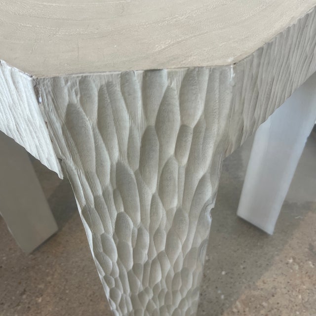 Faux Bois Pair of Bliss Studio Pilar Accent Tables | Chairish