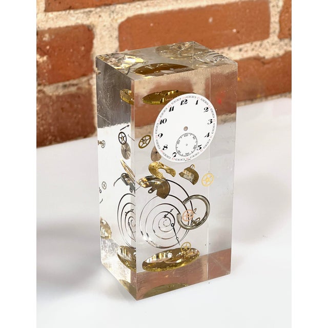Vintage Pierre Giraudon Lucite Encased Exploded Pocket Watch ...