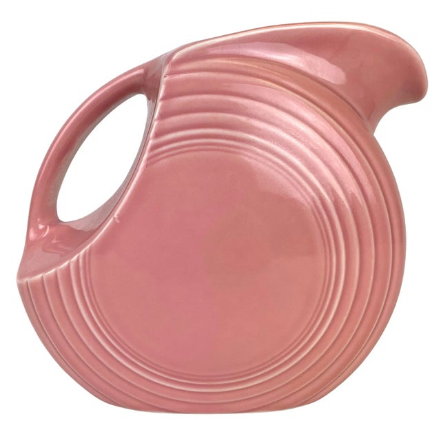 Fiestaware Rose Disc Pitcher | Chairish