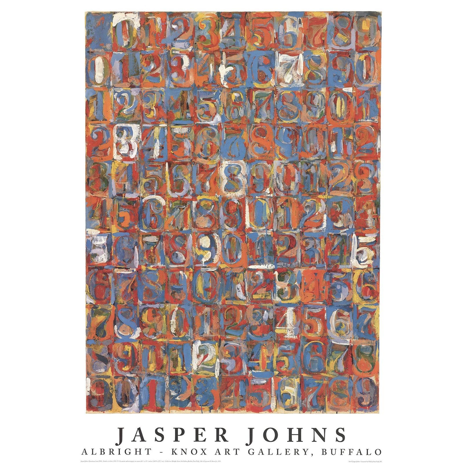1976 Jasper Johns 'Numbers in Color' Pop Art Multicolor Netherlands ...