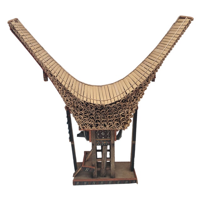Vintage Replica Model Tana Toraja Tongkonan Folk Art Indonesian ...
