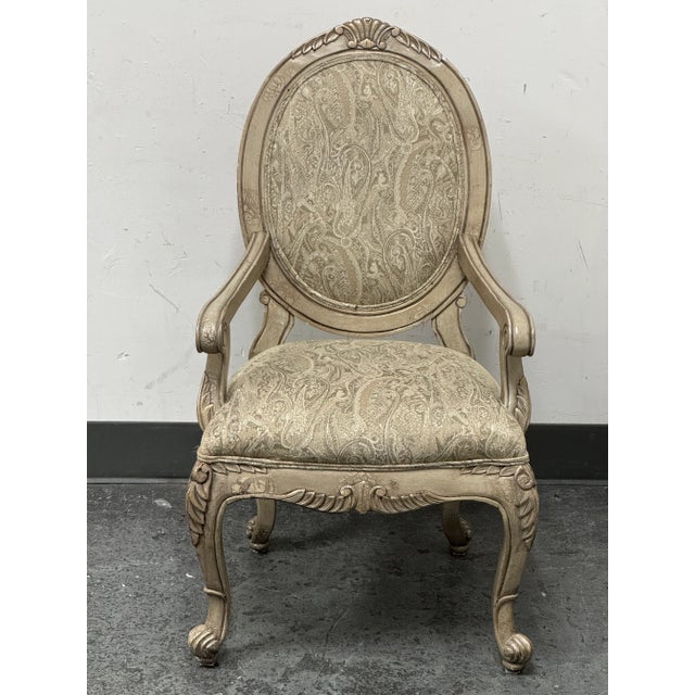 Moretti Design Venetian Style Dining Arm Chair | Chairish
