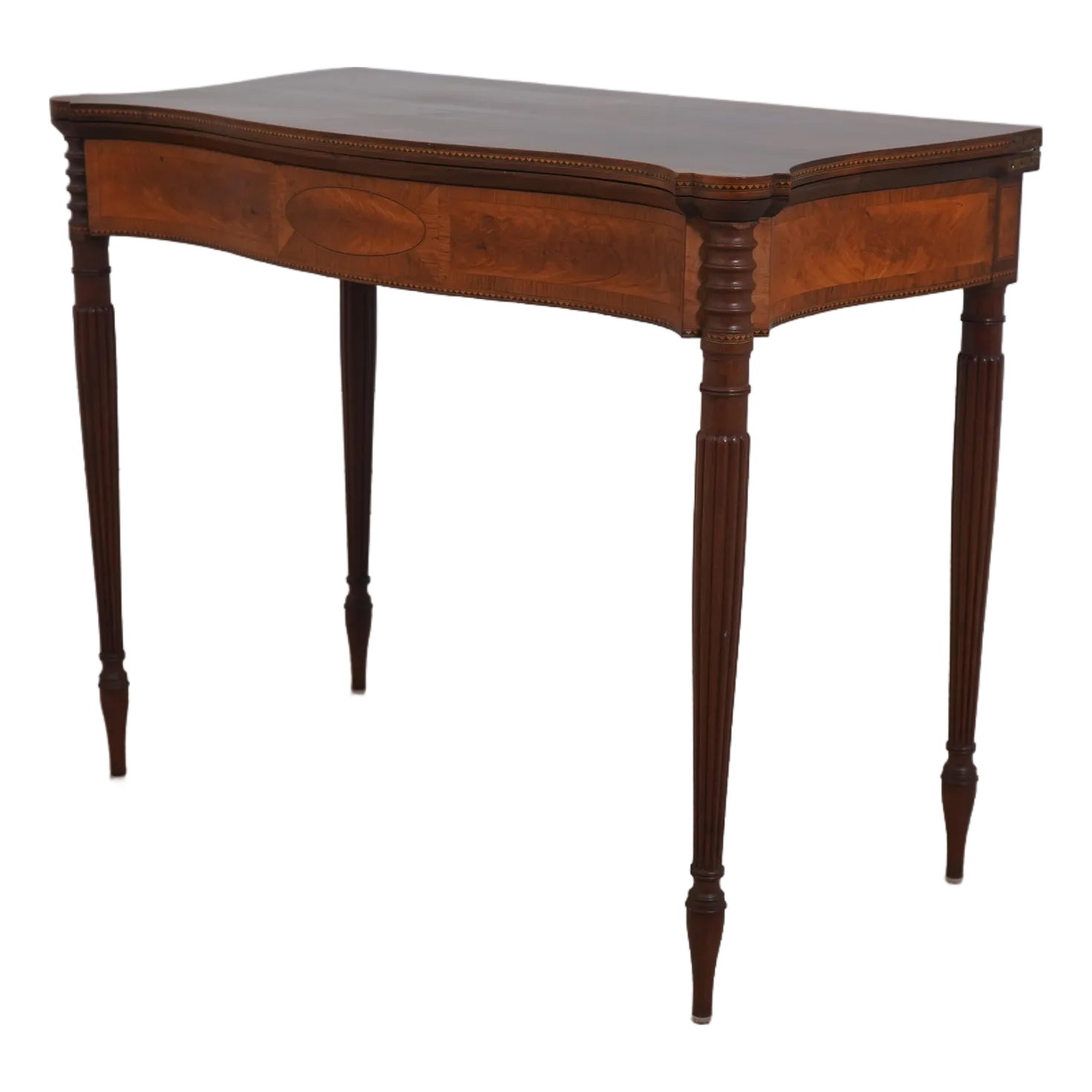 Antique 19th Century Sheraton Mahogany Games Table | Chairish