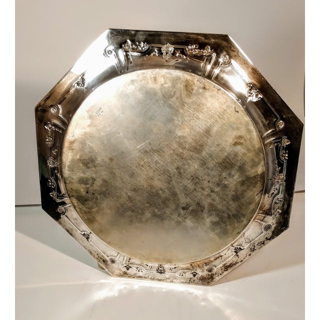 Vintage Holloware Repousse Sterling Dominick and Haff Silver Tray ...